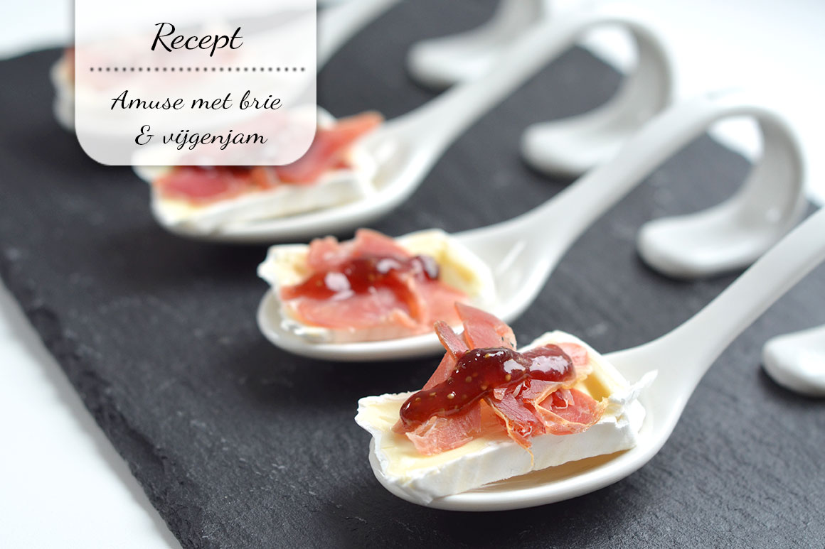 Makkelijke amuse met brie en vijgenjam - My Simply Special